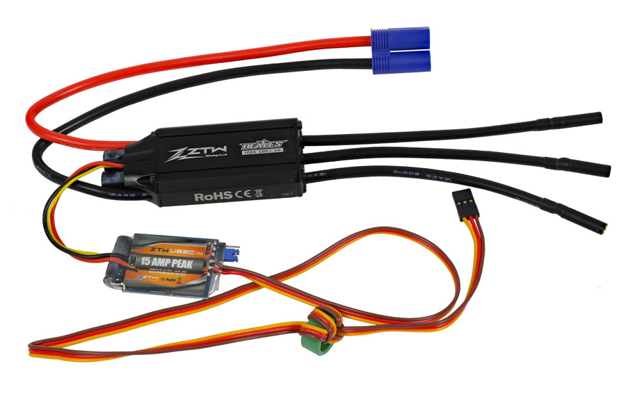 ZTW 100A ESC (w/10A BEC) – Flex Innovations