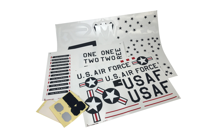 F-100D DECAL SET, SILVER – Flex Innovations