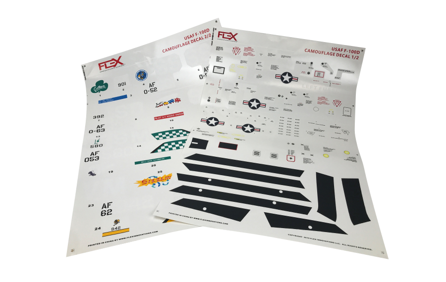 F-100D DECAL SET, GREEN – Flex Innovations