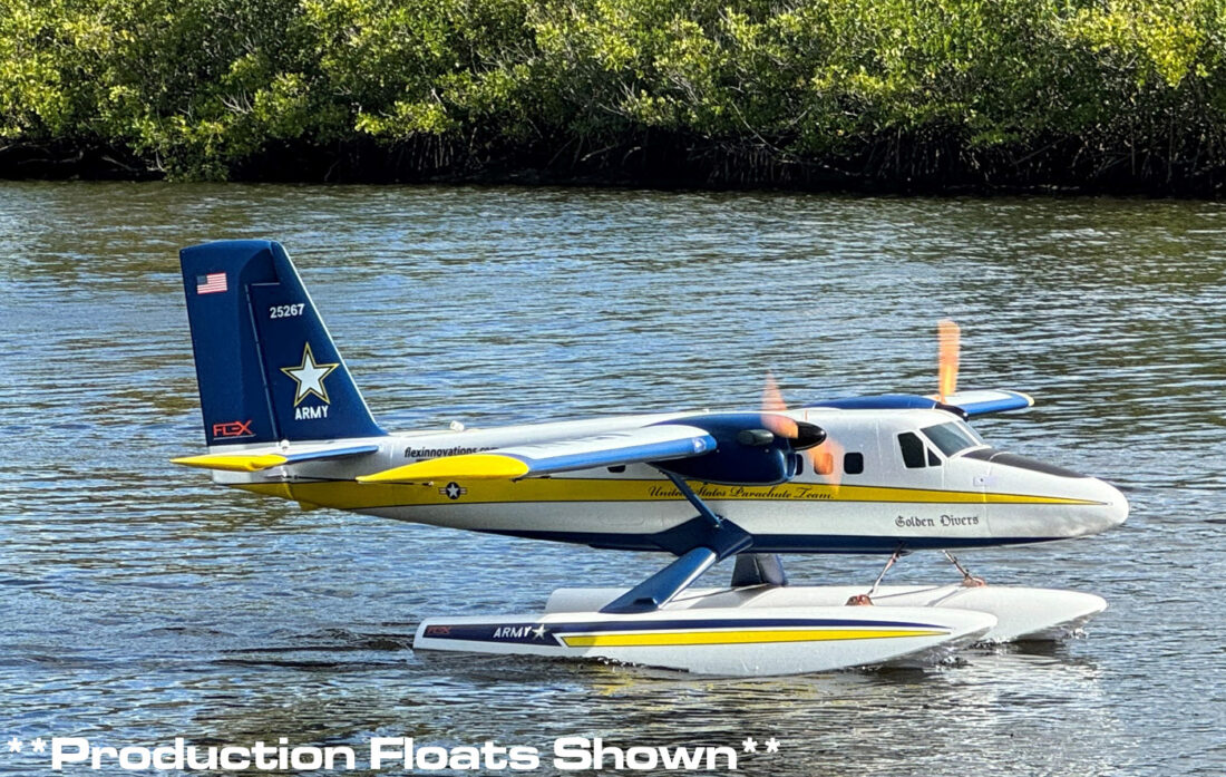 TWIN OTTER 80E FLOAT SET W/STRUTS & LEDS – Flex Innovations