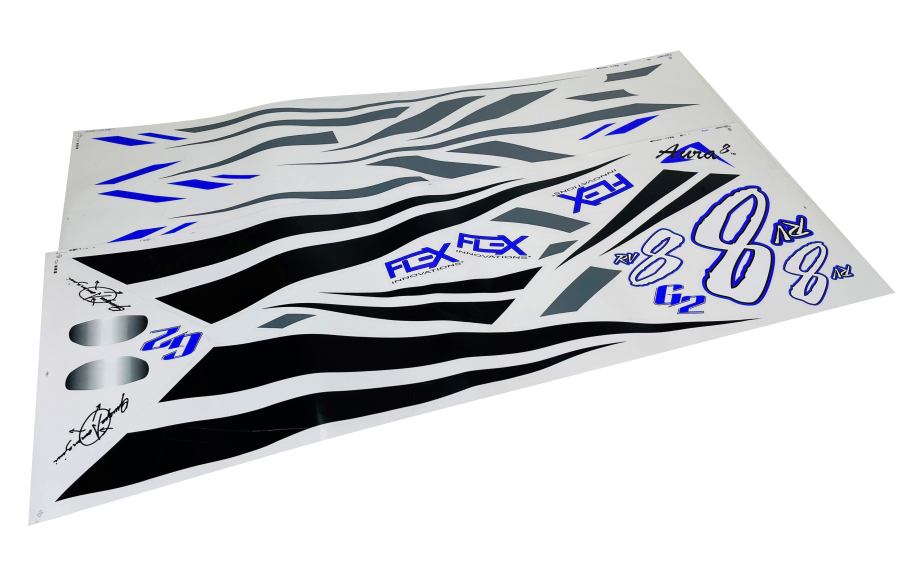 RV-8 60E G2 FUSELAGE WITH NIGHT LEDS – DECAL SCHEME – Flex Innovations