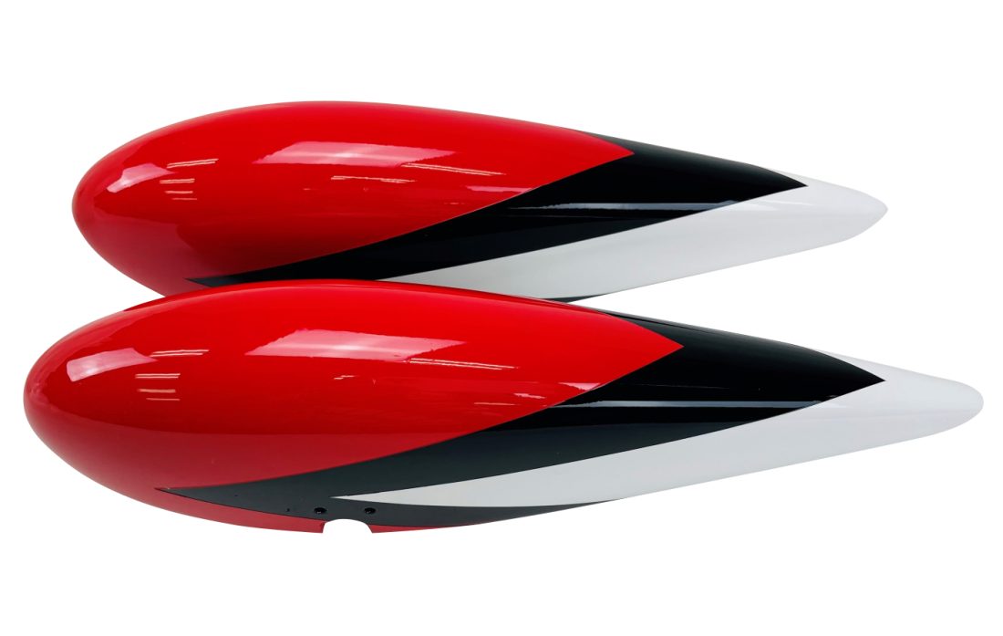 CAP 232EX 70CC WHEEL PANTS W/HARDWARE, (RED) – Flex Innovations